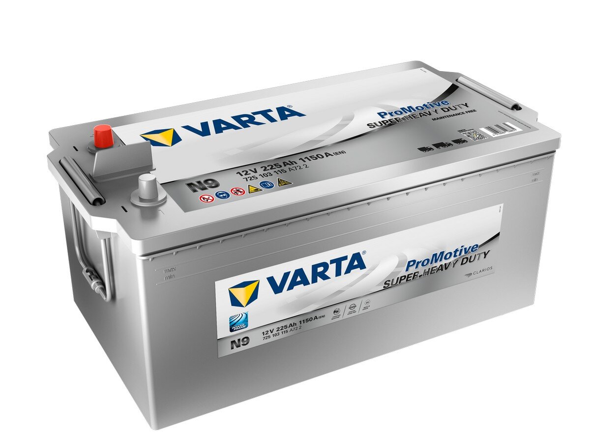 Varta N9 - PROmotive Silver / 12V / 225Ah / 1150A, £ 281,10